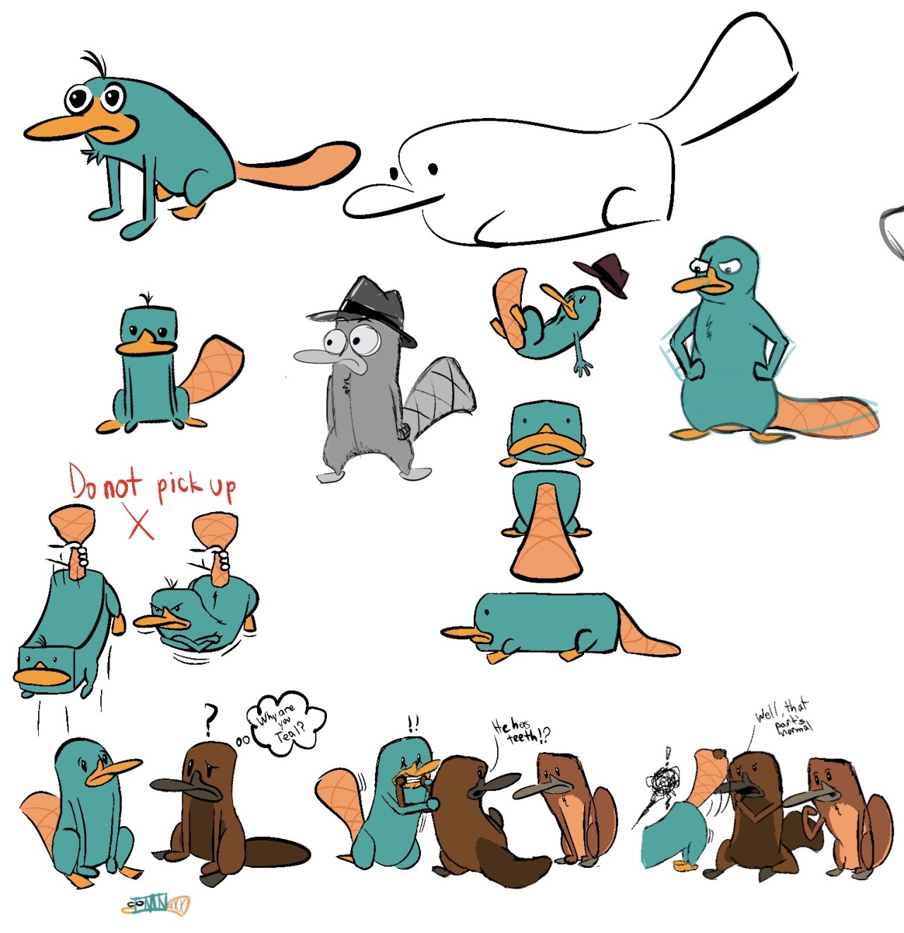Câu chuyện về thú mỏ vịt màu xanh Perry the Platypus bạn chưa biết ...